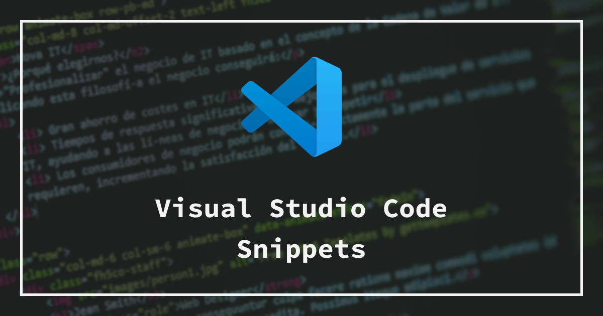 VSCodeのユーザースニペット登録備忘録 | ふたばクリエイターズ